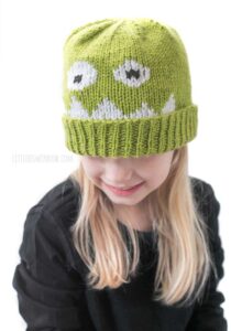 Silly Monster Hat Knitting Pattern - Little Red Window