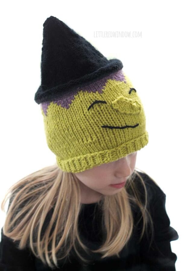 Witchy Witch Hat Knitting Pattern - Little Red Window