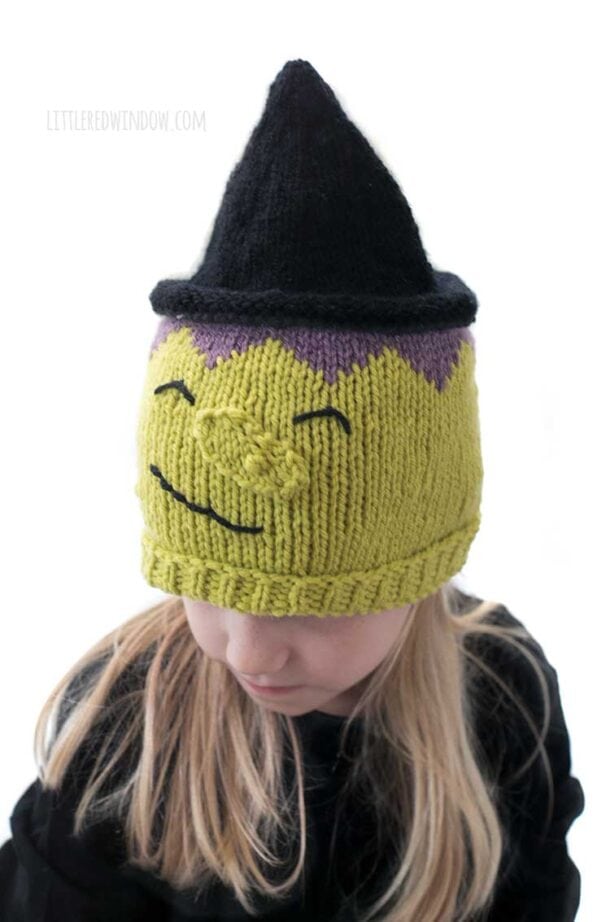 Witchy Witch Hat Knitting Pattern - Little Red Window
