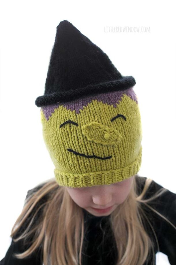 Witchy Witch Hat Knitting Pattern - Little Red Window