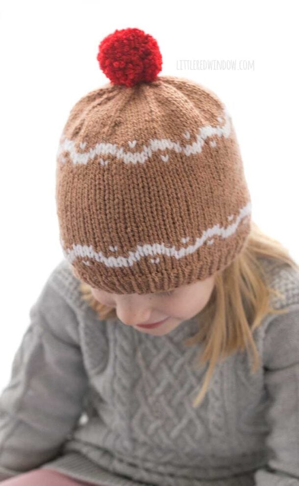 Gingerbread Hat Knitting Pattern - Little Red Window