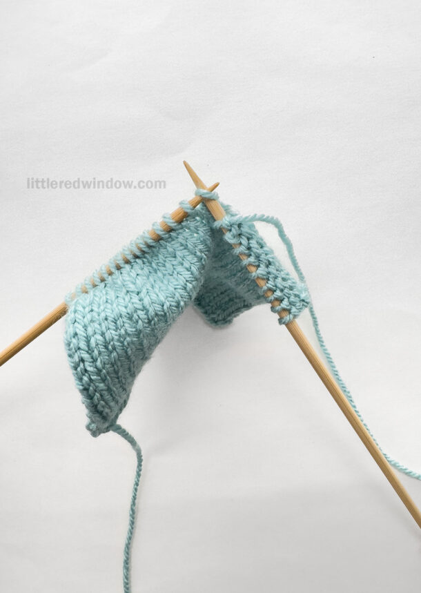 Learn Knit - Slip One (sl1) Knitwise and Purlwise - Little Red Window