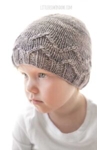 Rib Zag Hat Knitting Pattern - Little Red Window