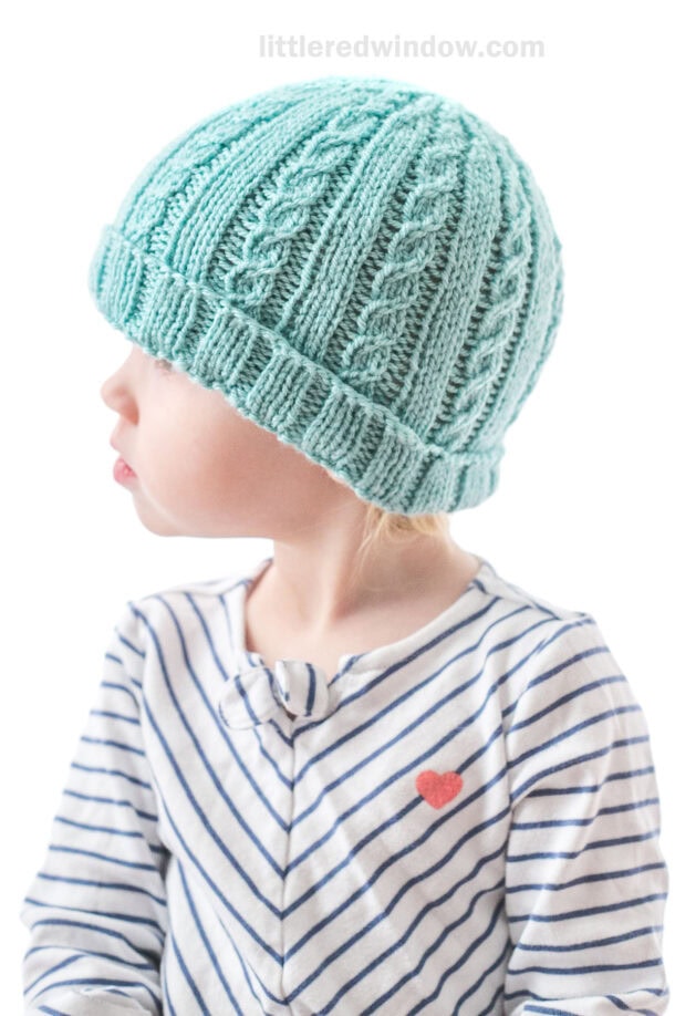 Alternating Rib Hat Knitting Pattern - Little Red Window