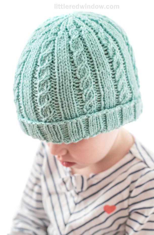 Alternating Rib Hat Knitting Pattern - Little Red Window