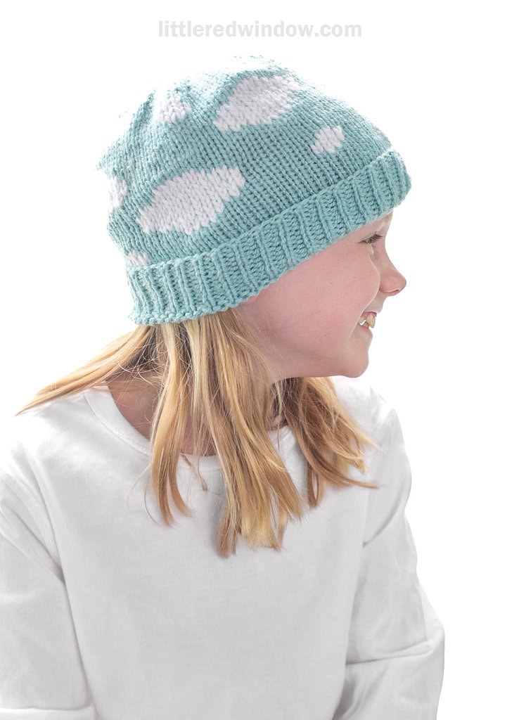 Blue Sky Hat Knitting Pattern - Little Red Window