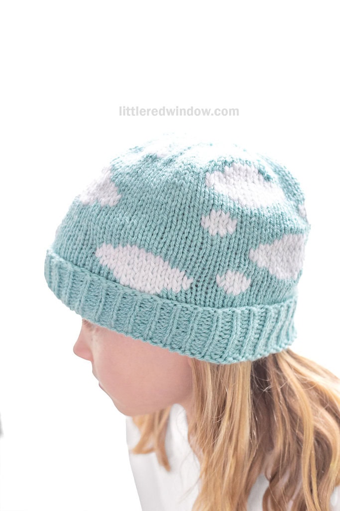 Blue Sky Hat Knitting Pattern - Little Red Window