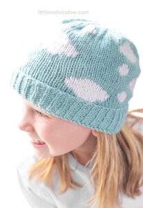 Blue Sky Hat Knitting Pattern - Little Red Window