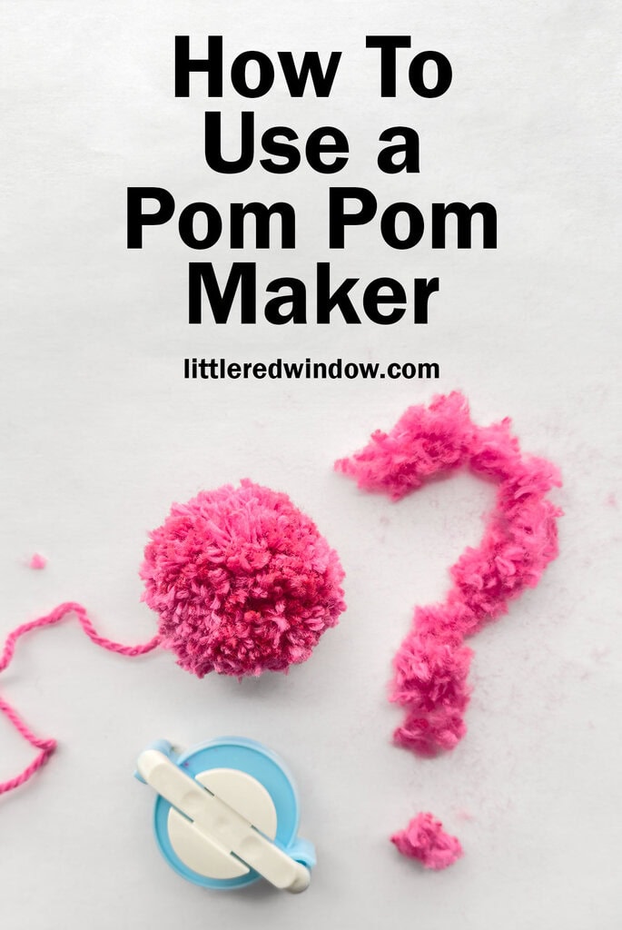 Learn to Knit - How To Use a Pom Pom Maker - Little Red Window