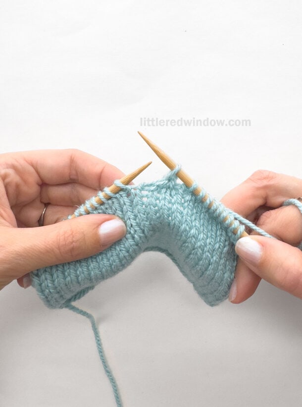 Learn To Knit - k3tog (Knit 3 Together) - Little Red Window
