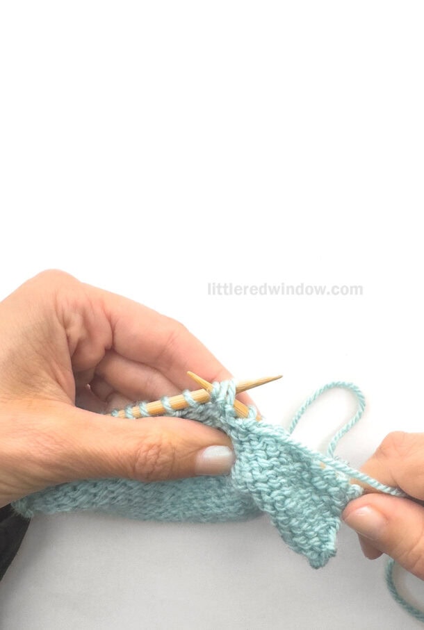 Learn to Knit - p3tog (Purl 3 Together) - Little Red Window