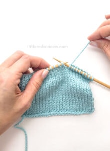 Learn Knit - Slip One (sl1) Knitwise and Purlwise - Little Red Window