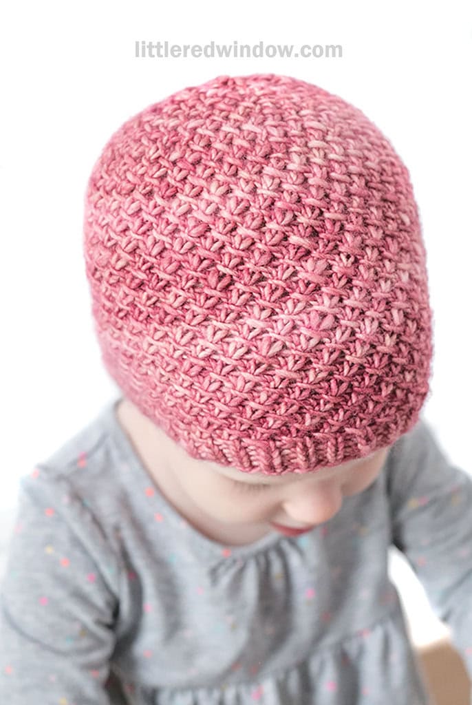 Slip Knit Twist Hat Knitting Pattern - Little Red Window