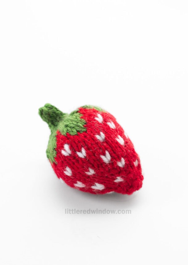 Spring Strawberry Knitting Pattern - Little Red Window