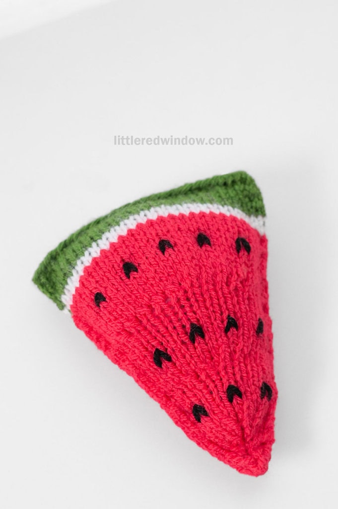 Sweet Watermelon Slice Knitting Pattern - Little Red Window