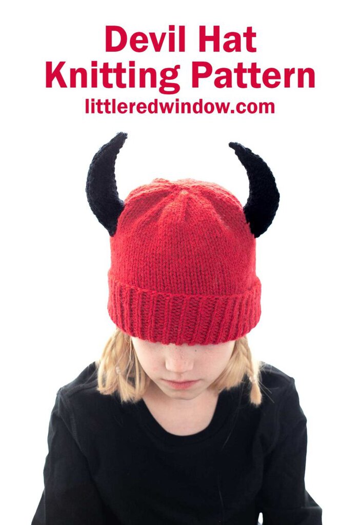 Little Devil Hat Knitting Pattern - Little Red Window