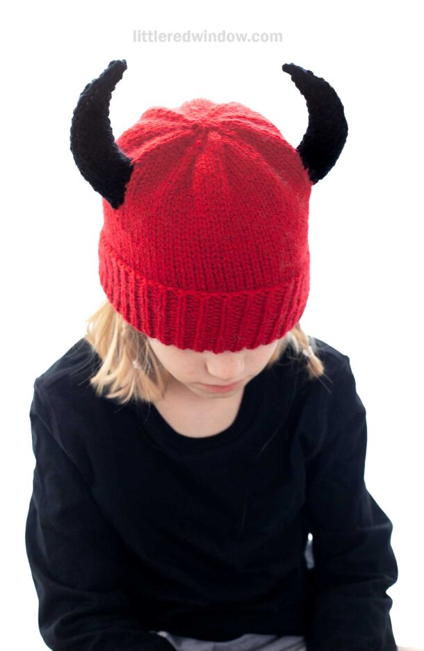 Little Devil Hat Knitting Pattern - Little Red Window
