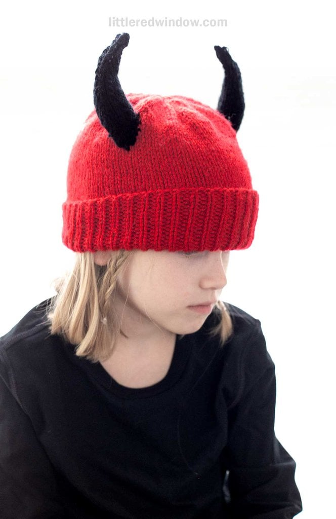 Little Devil Hat Knitting Pattern - Little Red Window