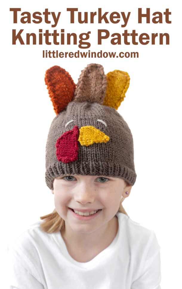 Tasty Turkey Hat Knitting Pattern - Little Red Window