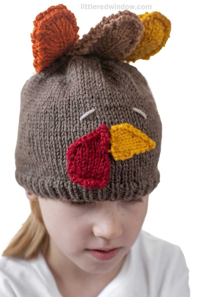 Tasty Turkey Hat Knitting Pattern - Little Red Window