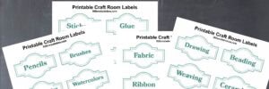 Free Printable Craft Room Labels - Little Red Window