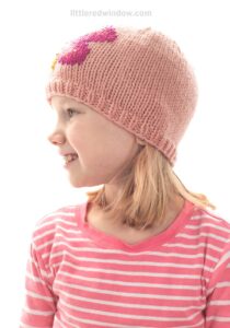 Bold Butterfly Hat Knitting Pattern - Little Red Window