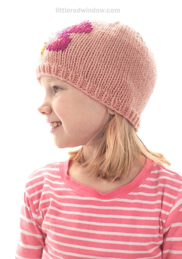 Bold Butterfly Hat Knitting Pattern - Little Red Window